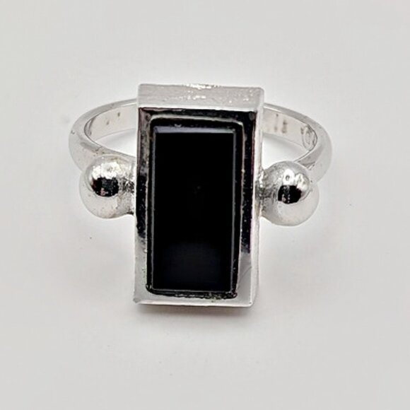 Sarah Coventry | Jewelry | Vintage Sarah Coventry Rectangle Black Onyx Ring Sarah Coventry ...